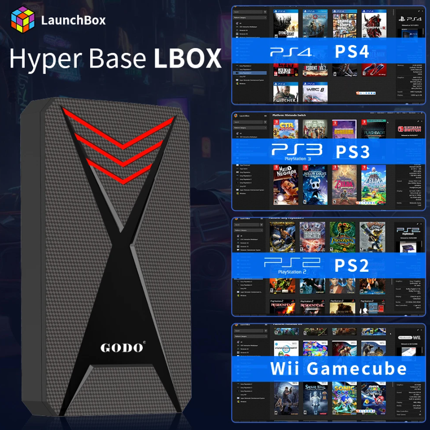 Hyper Base Lbox Game Hard Drive For PS5/PS4/PS3/PS2/PS1/PSP/Psvita - Dubai Gagdets